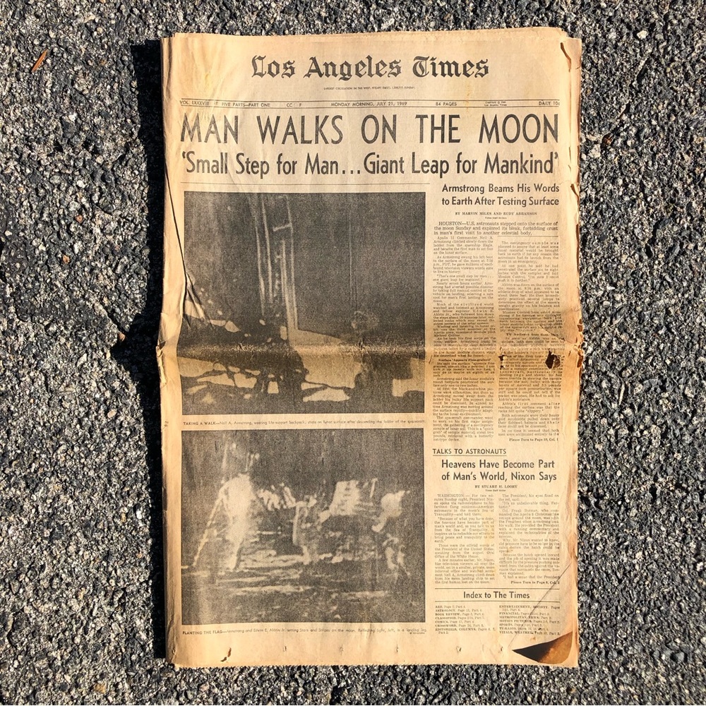Rare Space Race Newspaper Collection Of 5!! 1958, 196… - Gem